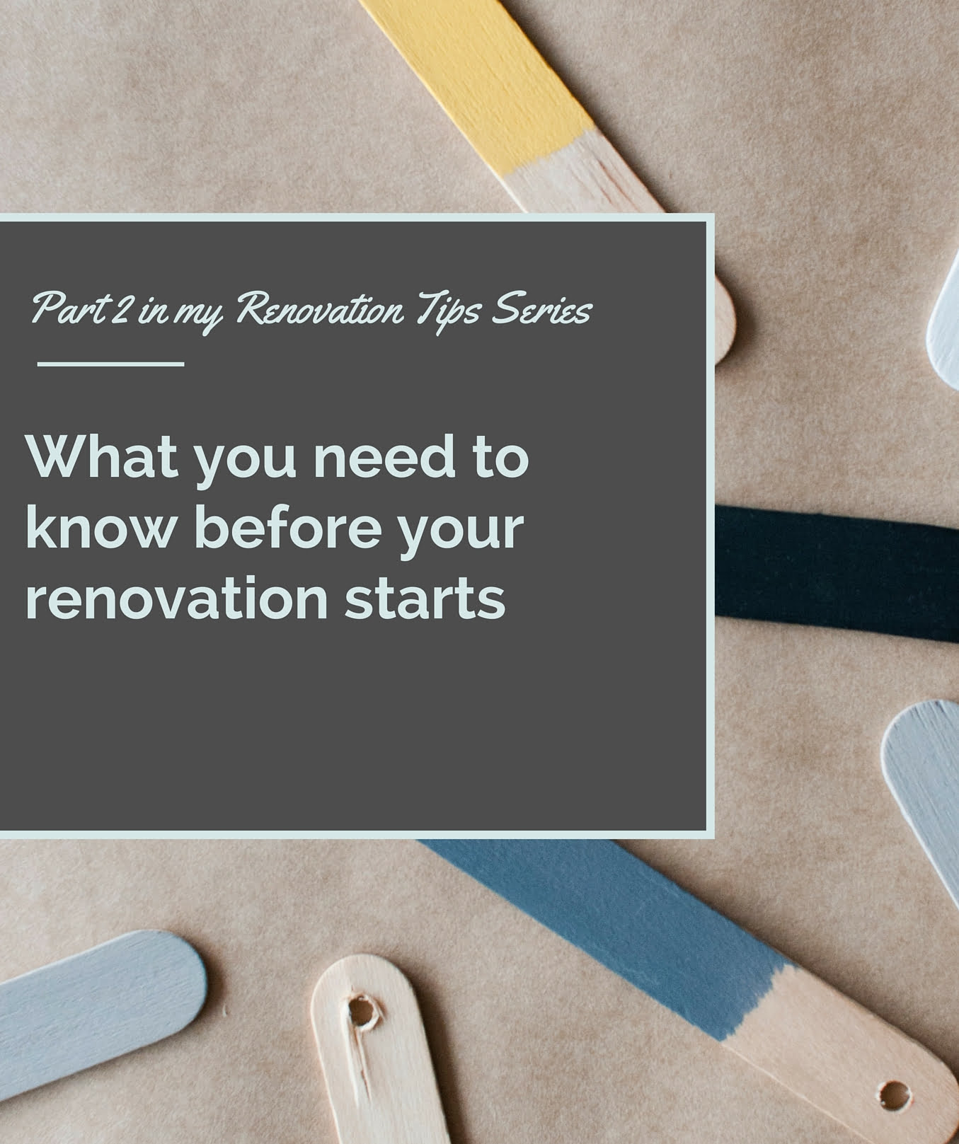 Renovation: prepare the house + yourself - Carol Cassara