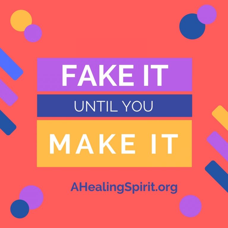 Just fake it - Carol Cassara